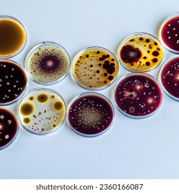 Microbial Colonies Arranged Lines After Streaking AI-generated image ...