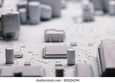 Microelectronics White Background Chips Concept Stock Photo 326732369 ...