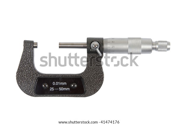 Micrometer Isolated Over White Background Stock Photo 41474176 ...