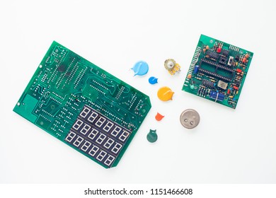 Microprocessor Concept Set Drivers Diodes Capacitors Stock Photo ...
