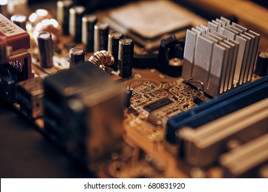 Microprocessor Connectors Motherboard Processor Cpu Technology Stock ...