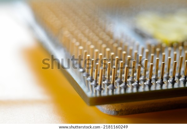 Microprocessor On Background Microcircuit Motherboard Stock Photo ...
