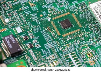 Microprocessor On Computer Circuit Board Photo Stock Photo 2205226133 ...