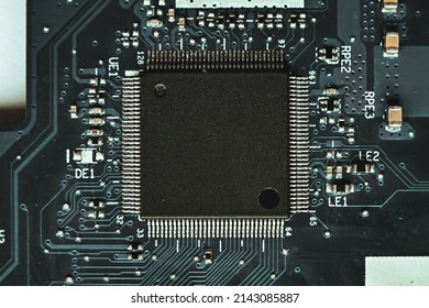 Microprocessor On Printed Board Top View Stock Photo 2143085887 ...