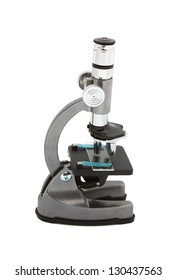 Microscope Isolated On White Background Stock Photo 130437563 ...