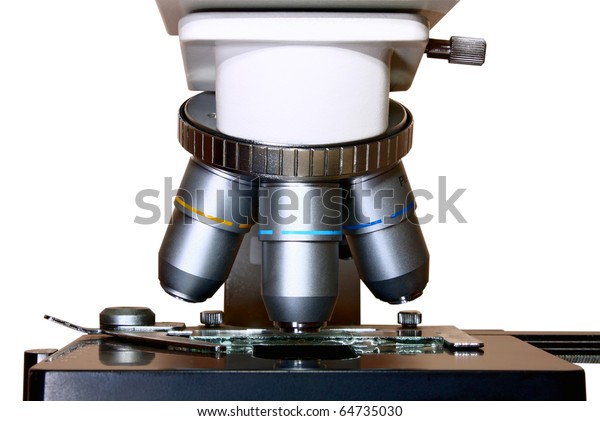 Microscope Isolated On White Background Stock Photo 64735030 | Shutterstock