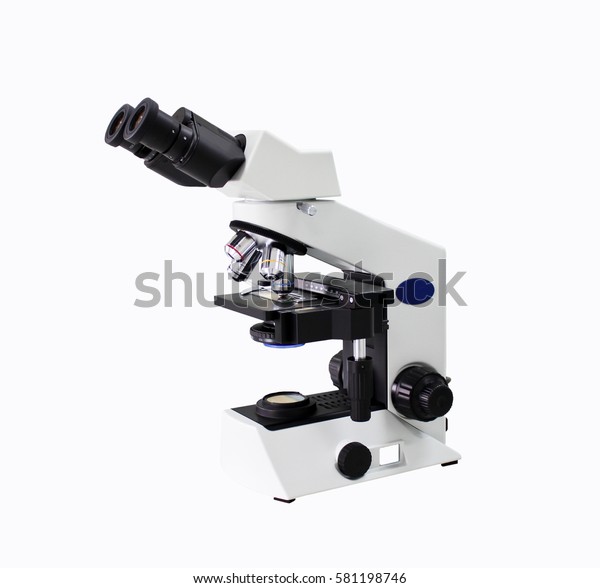 Microscope On White Background Stock Photo 581198746 | Shutterstock