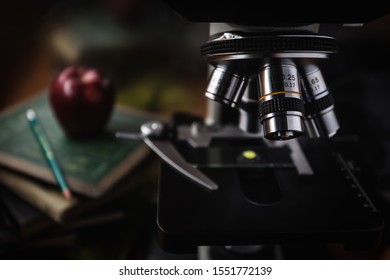 Microscope Science Research School Study Biology Stock Photo 1551772139 ...