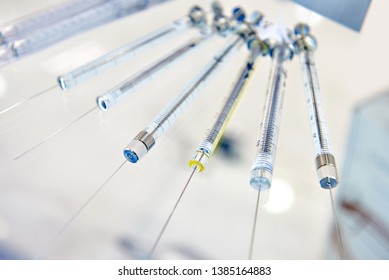 Microsyringes Sample Injection Chromatography Stock Photo (Edit Now ...