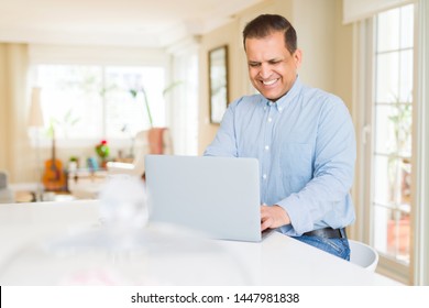 Middle Age Man Using Computer Laptop Stock Photo 1447981838 | Shutterstock