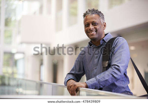 Middle Aged Black Man Smiling Modern Stock Photo (Edit Now) 478439809 Middle Aged Black Man Smiling Modern Stock Photo (Edit Now) 478439809