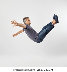 Man Falling Off Ladder While Cleaning AI-generated image 2420986709 ...