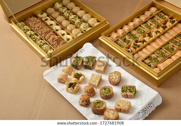 Middle Eastern Arab Desserts Ramadan Feast Stock Photo (Edit Now ...