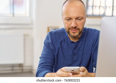 Middleaged Man Reading Text Message On Stock Photo 763003231 | Shutterstock