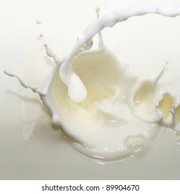 Milk Splash Top Angle Stock Photo (Edit Now) 1033331935
