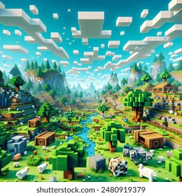 Minecraft Game AI-generated image 2448268961 | Shutterstock