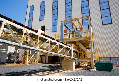 Mining Elevators Seen Gold Mine Processing Stock Photo 1562727142 ...