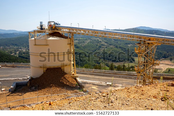 Mining Elevators Seen Gold Mine Processing Stock Photo 1562727133 ...