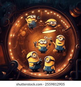 Minions Astronauts On Rocket Space AI-generated image 2537906655 ...