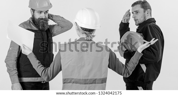 Misunderstanding Concept Builders Engineer Arguing Misunderstanding ...