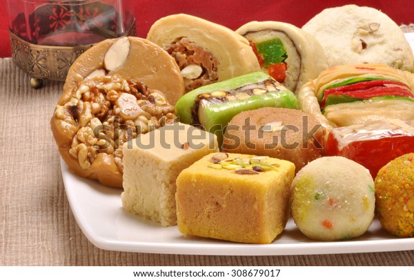 Mix Mithai Stock Photo (Edit Now) 308679017