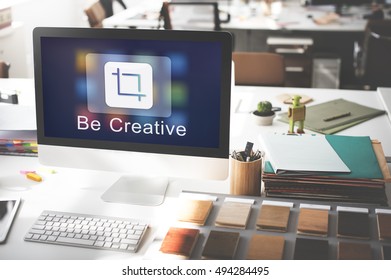 Mobile Application Design Illustrator Creativity Concept Stock Photo ...