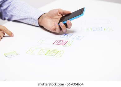 Mobile Application Layout Design User Interface Stock Photo (Edit Now ...