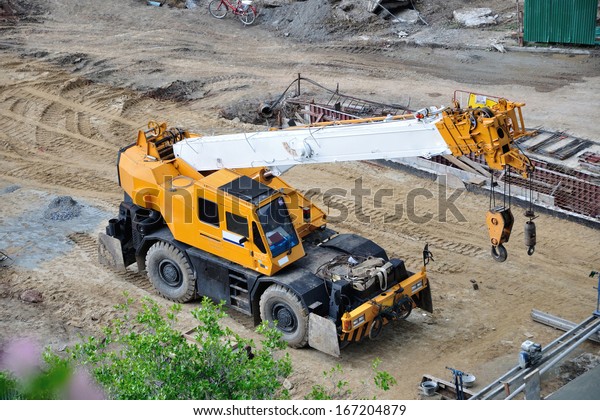 Mobile Crane Construction Site Stock Photo 167204879 | Shutterstock
