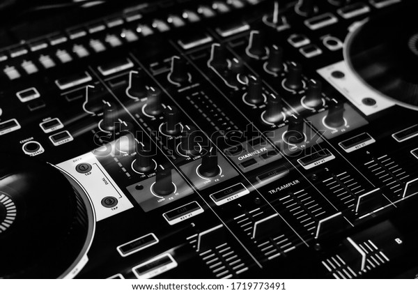Mobile Dj Controller Showing Four Decks Stock Photo 1719773491 ...