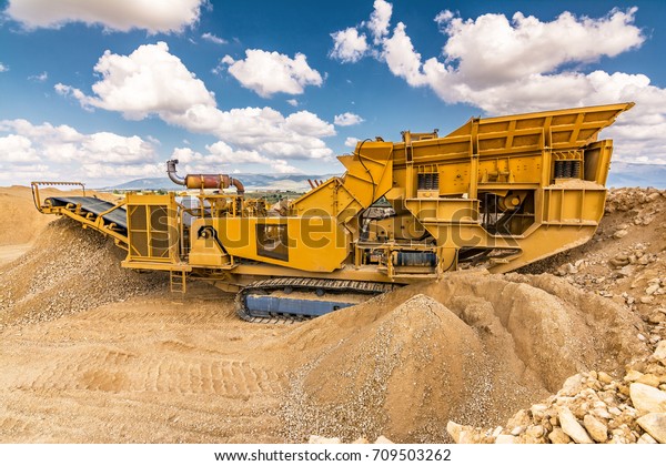 Mobile Machine Quarry Stock Photo 709503262 | Shutterstock