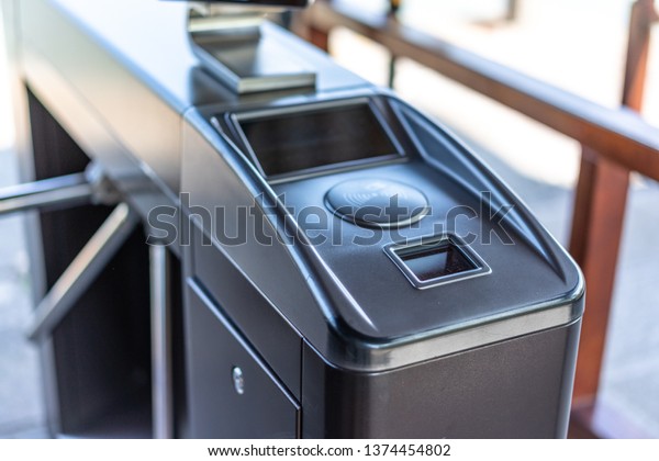 Mobile Payment Gate Machine Stock Photo 1374454802 | Shutterstock