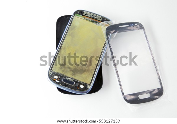 Mobile Phone Exploded View On White Stock Photo 558127159 | Shutterstock