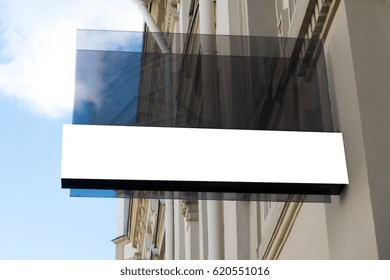 Mock Rectangular Shape Signage On Wall Foto stock 620551016 | Shutterstock
