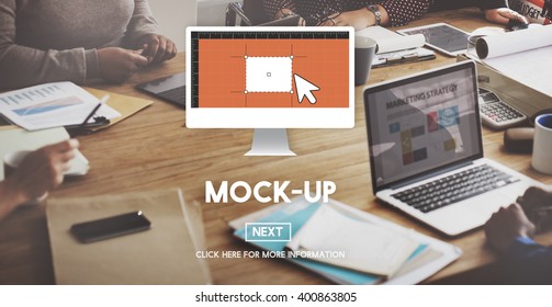 Mockup Structure Layout Plan Replica Concept Stock Photo 400863805 ...