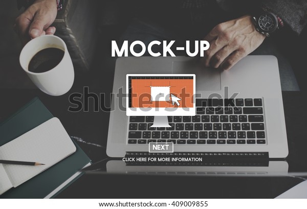 Mockup Structure Layout Plan Replica Concept Stock Photo 409009855 ...