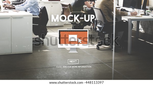 Mockup Structure Layout Plan Replica Concept Stock Photo 448113397 ...