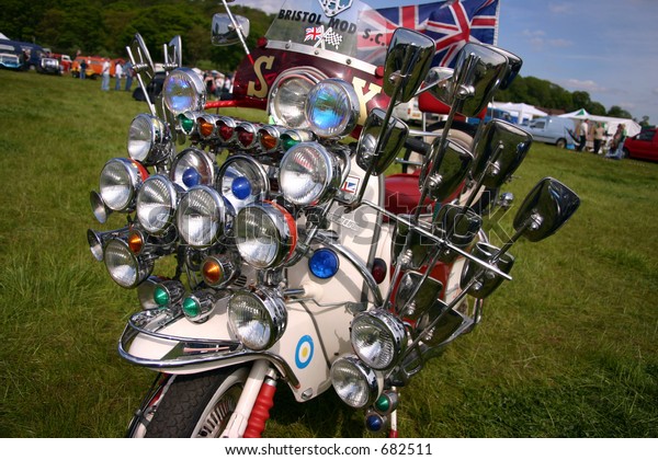 Mod Moped Stock Photo (Edit Now) 682511