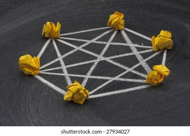 Model Fully Connected Mesh Network Made Stock Photo 27934027 | Shutterstock