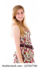 Model Isolated On Plain Background Back Stock Photo 227037760 ...
