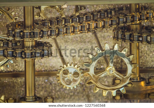 Model Some Chains Gears Stock Photo 1227560368 | Shutterstock
