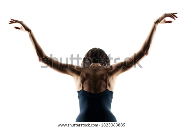 Modern Ballet Dancer Posing On White Stock Photo 1823063885 | Shutterstock