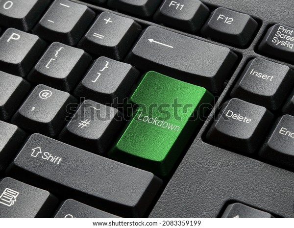 Modern Black Computer Keyboard Return Key Stock Photo 2083359199 ...