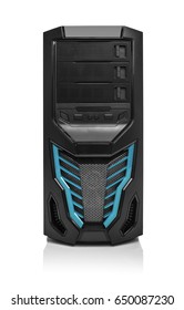 Modern Black Computer System Unit Isolated Stock Photo (Edit Now) 650087230