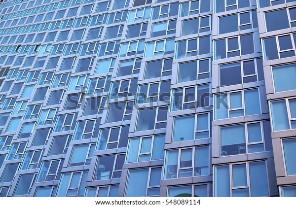 Modern Building Facade Window Sections Aluminum Stock Photo 548089114 ...