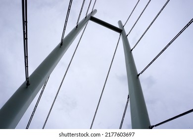 Modern Cablestayed Bridge View Below Stock Photo 2177603697 | Shutterstock