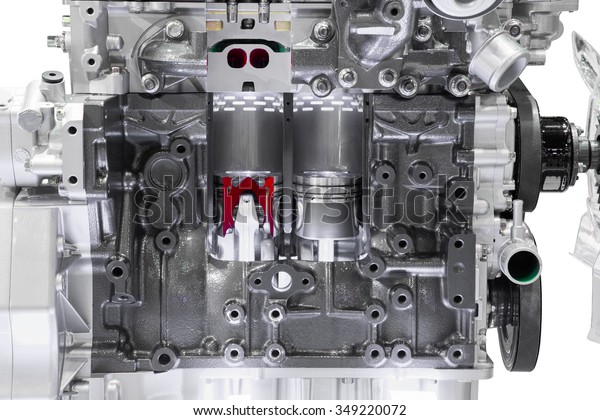Modern Car Engine Cross Section库存照片349220072 | Shutterstock