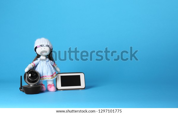 Modern Cctv Security Camera Doll Monitor Stock Photo 1297101775 ...