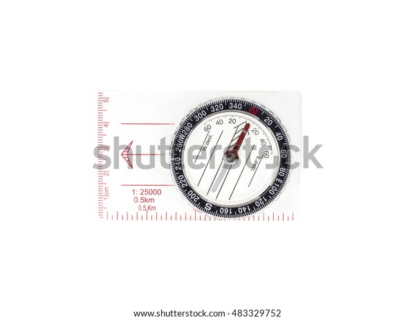 Modern Compass Scales Rules Isolated On Stock Photo 483329752 ...