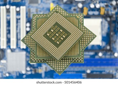 Modern Cpu On Background Computer Motherboard Stock Photo 501456406 ...