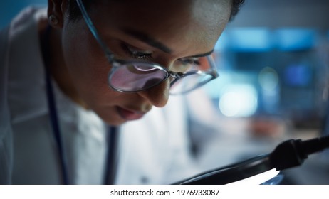 Modern Electronics Research Development Facility Black Stock Photo ...